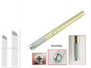 New Golden Alloy Microblading pen tattoo machine for permanent makeup manual tattoo pen